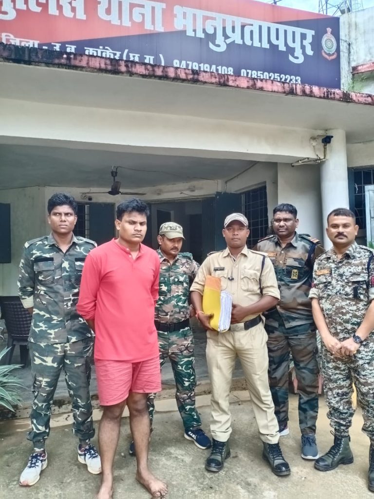 नौकरी लगाने के नाम पर 21लाख 50000 की धोखाधड़ी करने वाले को भानुप्रतापपुर पुलिस ने किया गिरफ्तार ...